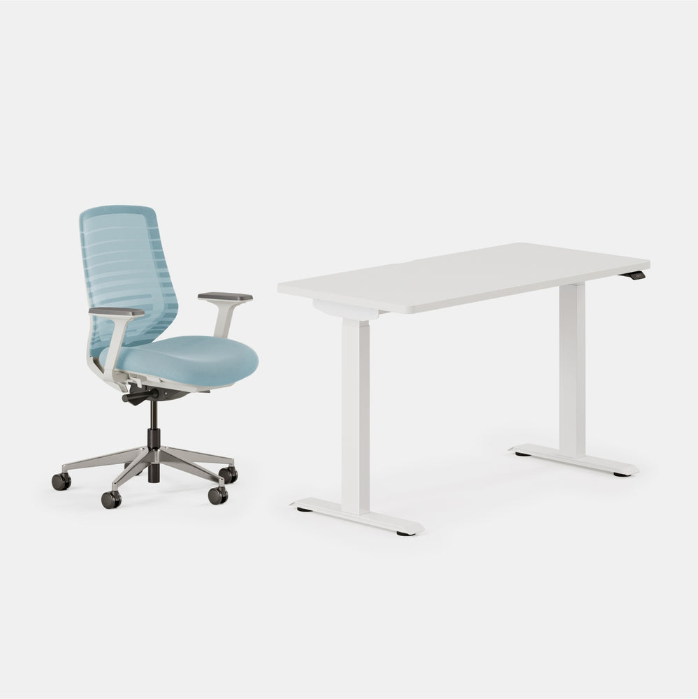 Ergonomic Duo Bundle | Ergonomic Chair + Duo Standing Desk | Branch