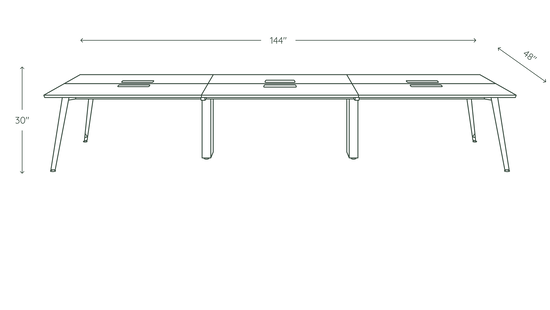 Six Person Desk | Branch Office Furniture